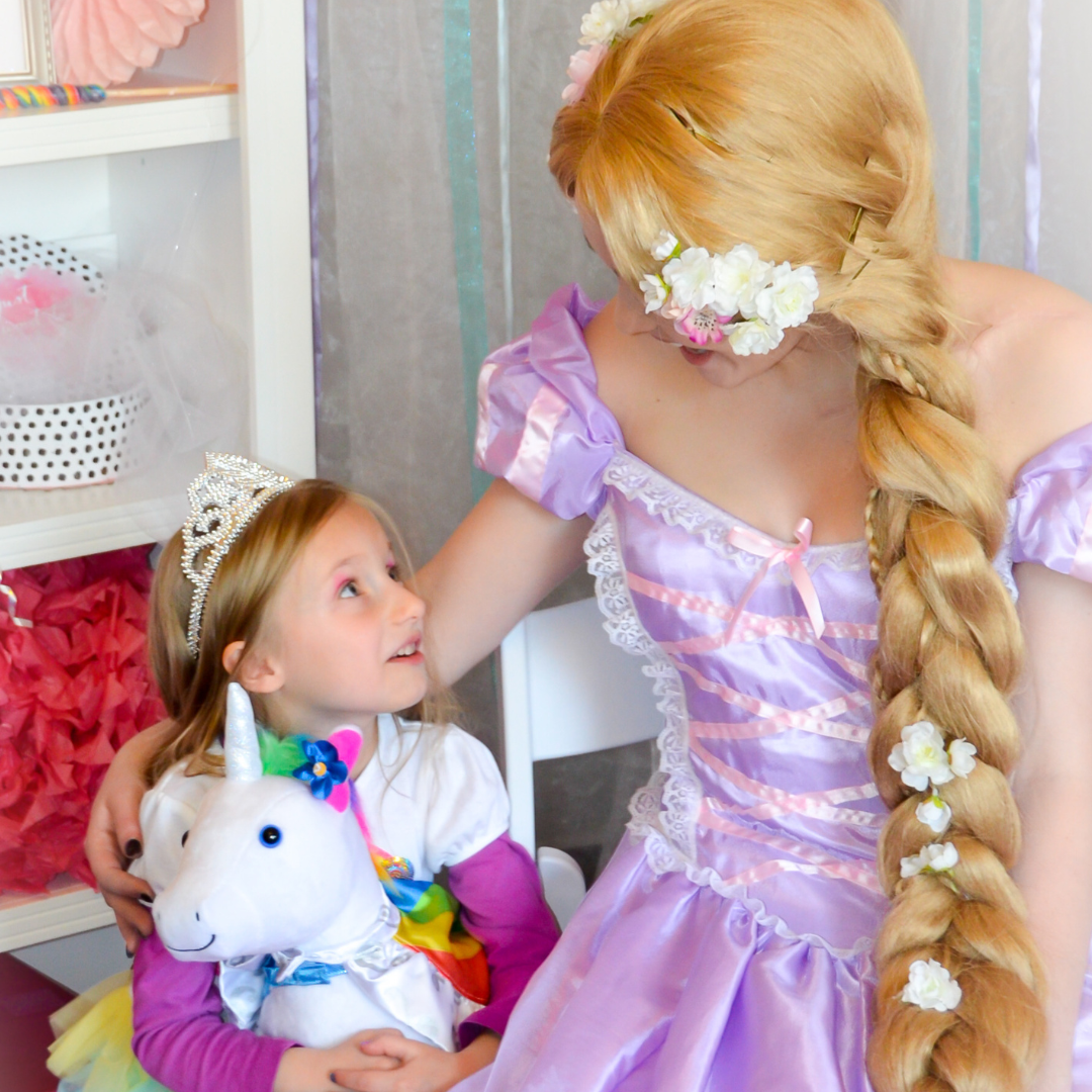 Rapunzel is ready to party with your little Princess